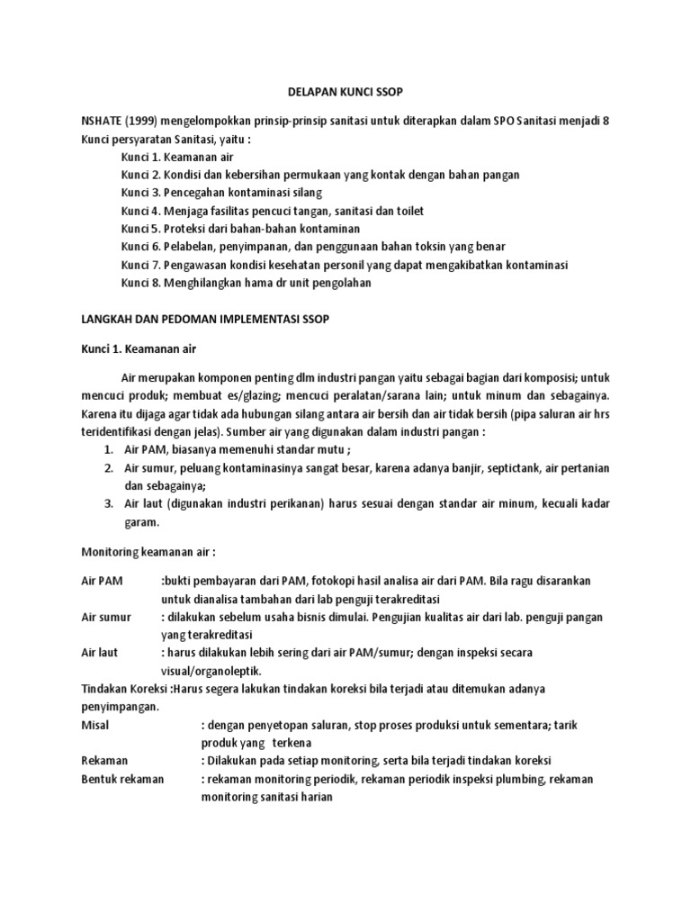 8 Kunci Ssop | PDF