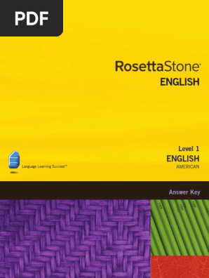 Rosetta Stone Spanish Level 1