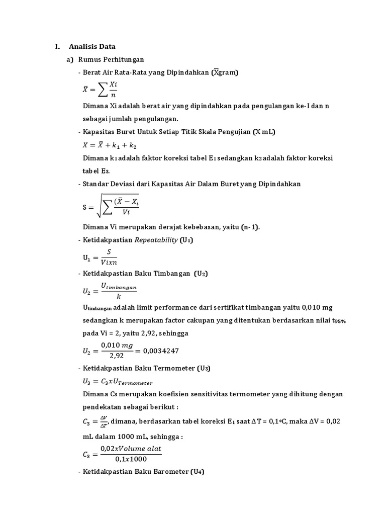 Analisis Data Kalibrasi Fix | PDF