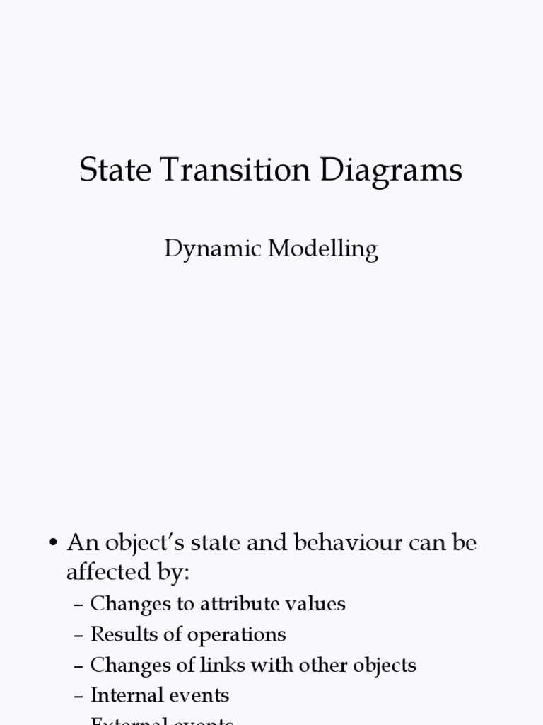State Transition Diagrams: Dynamic Modelling | PDF | Flight | Time