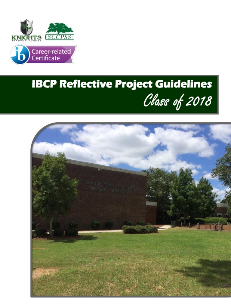 Reflective Project Ibcp Guidelines Update Class of 2018 | PDF ...