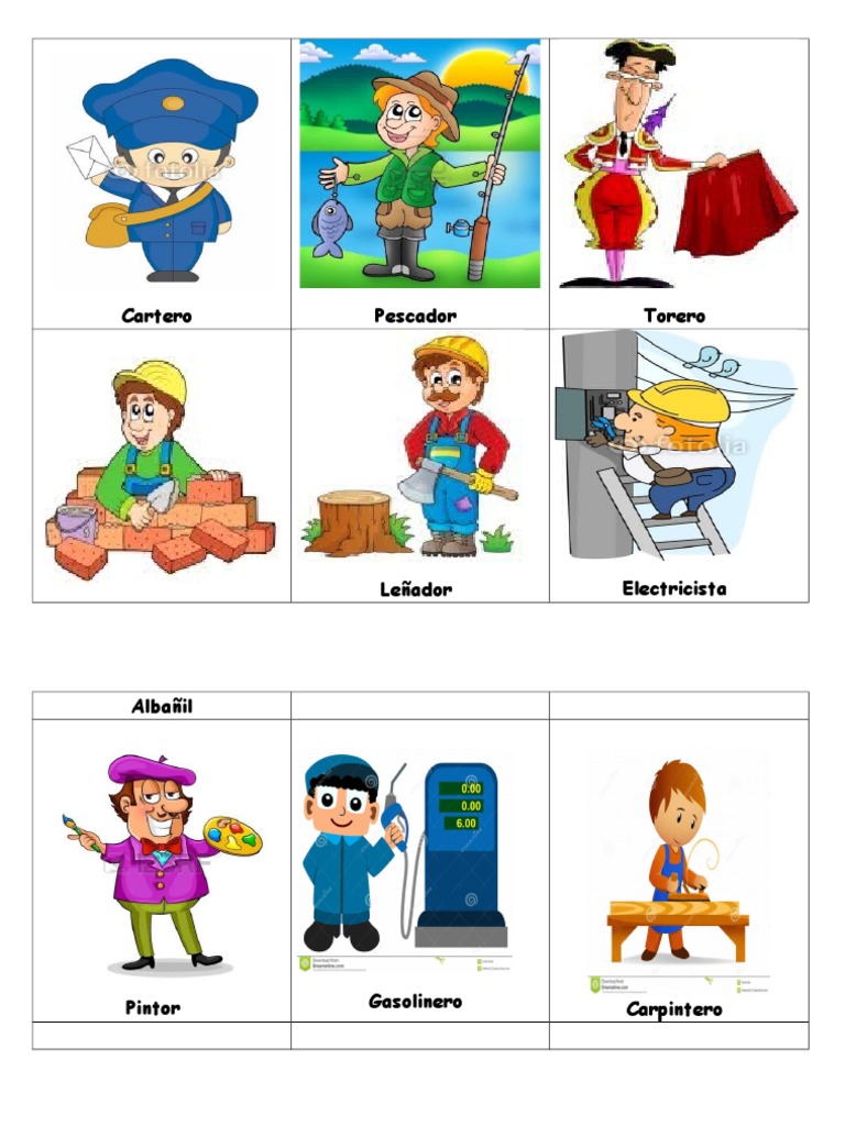 Lotería de Oficios y Profesiones | PDF