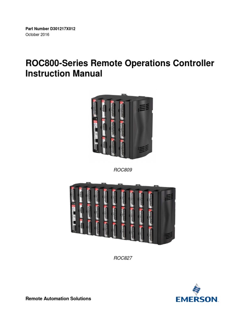 ROC800 | PDF | Input/Output | Automation