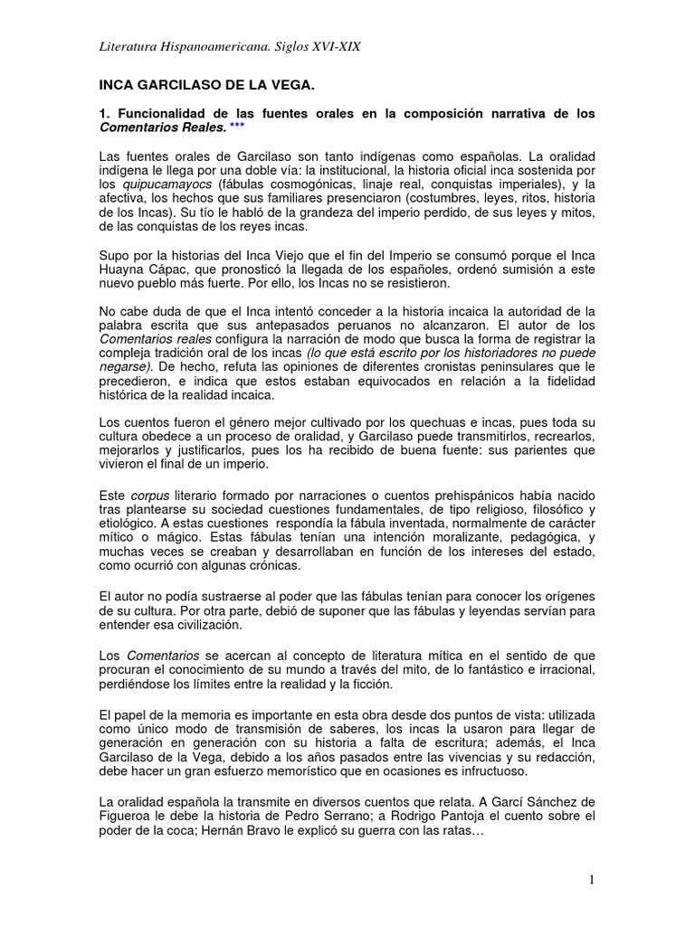 PREGUNTAS de EXÁMENES - Literatura Hispanoamericana, Siglos XVI-XIX ...