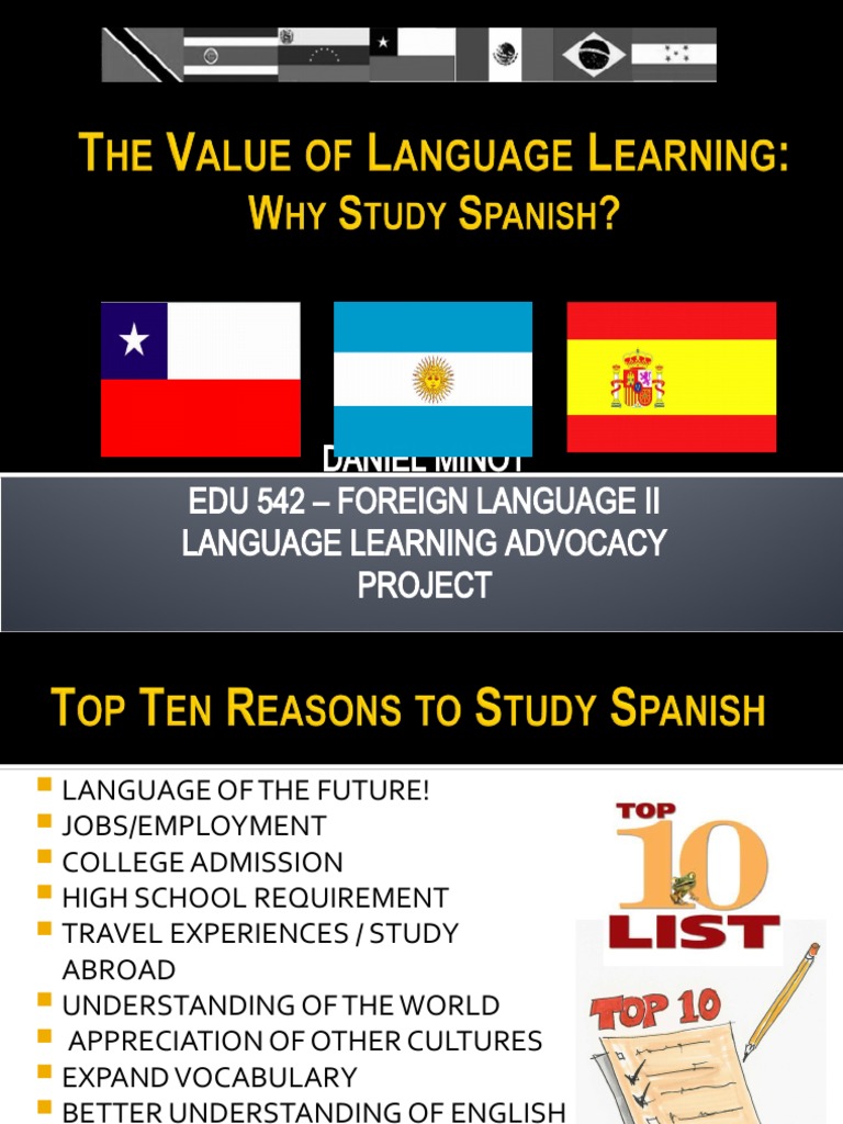 Why Study Spanish - Student Investment | PDF | International Student ...
