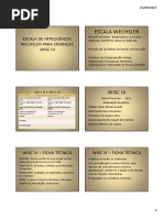 Tabelas WISC | PDF | Quociente de inteligência | Memória