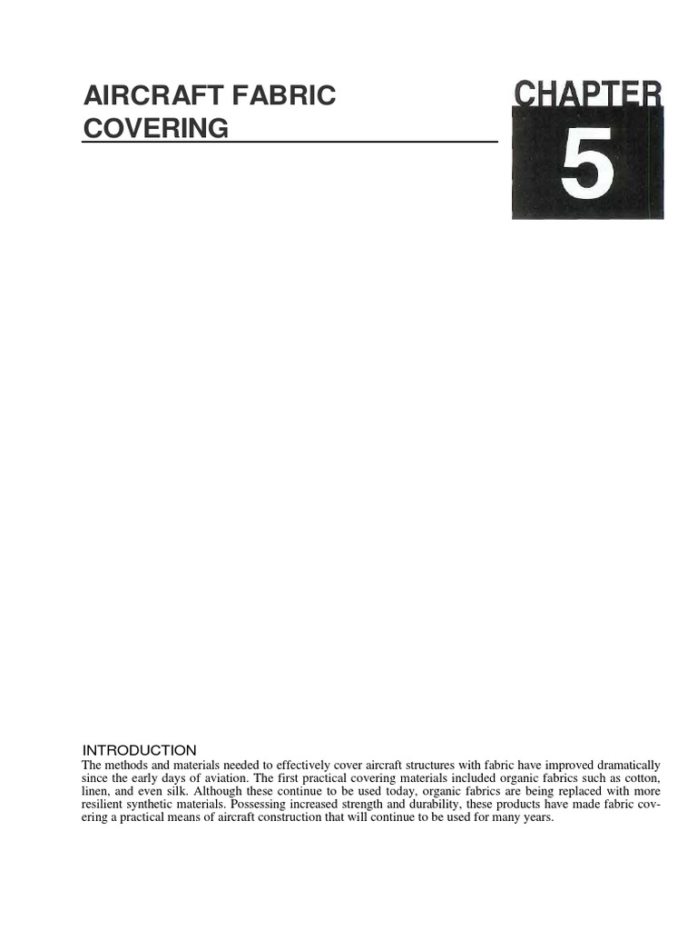 CHAPTER 5 Aircraft Fabric Covering | PDF | Yarn | Textiles