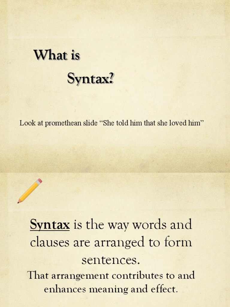 syntax | Sentence (Linguistics) | Rules