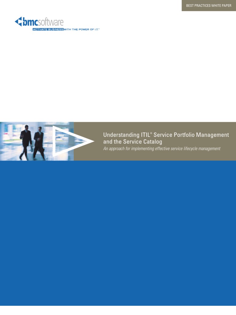 BMC - Service Portfolio Management Whitepaper | PDF | Itil | Service ...