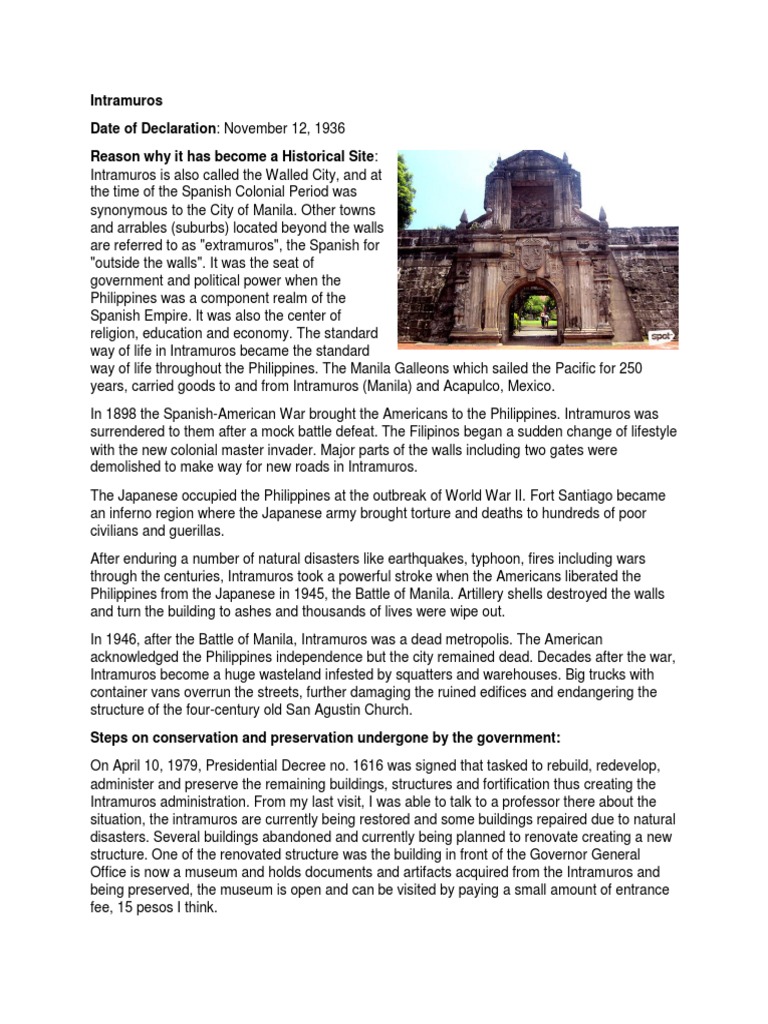 The History and Preservation Efforts of Intramuros: Manila's Walled ...