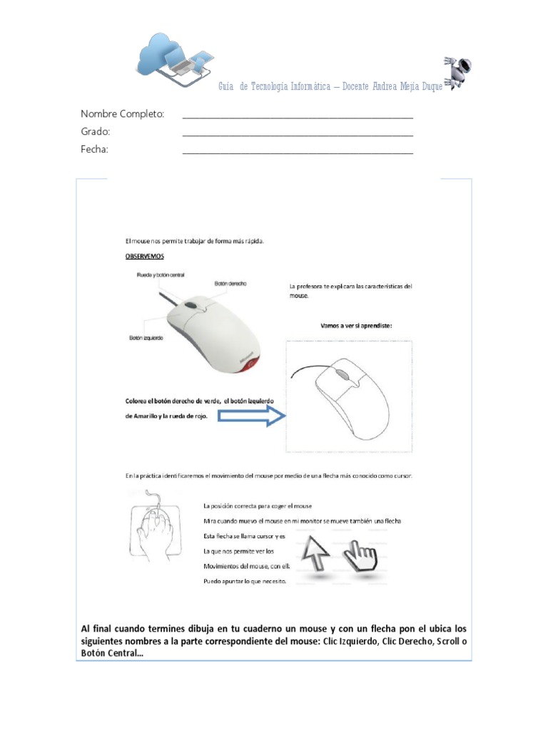 El Mouse y Sus Funciones | PDF