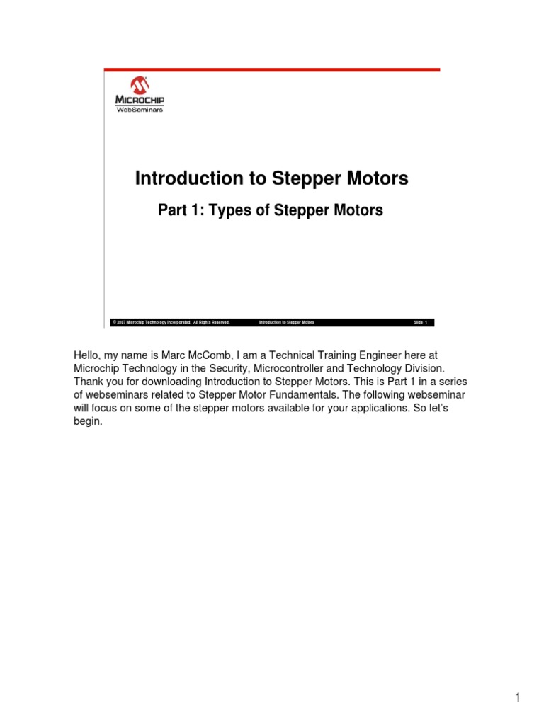 Stepper Motor PDF | PDF