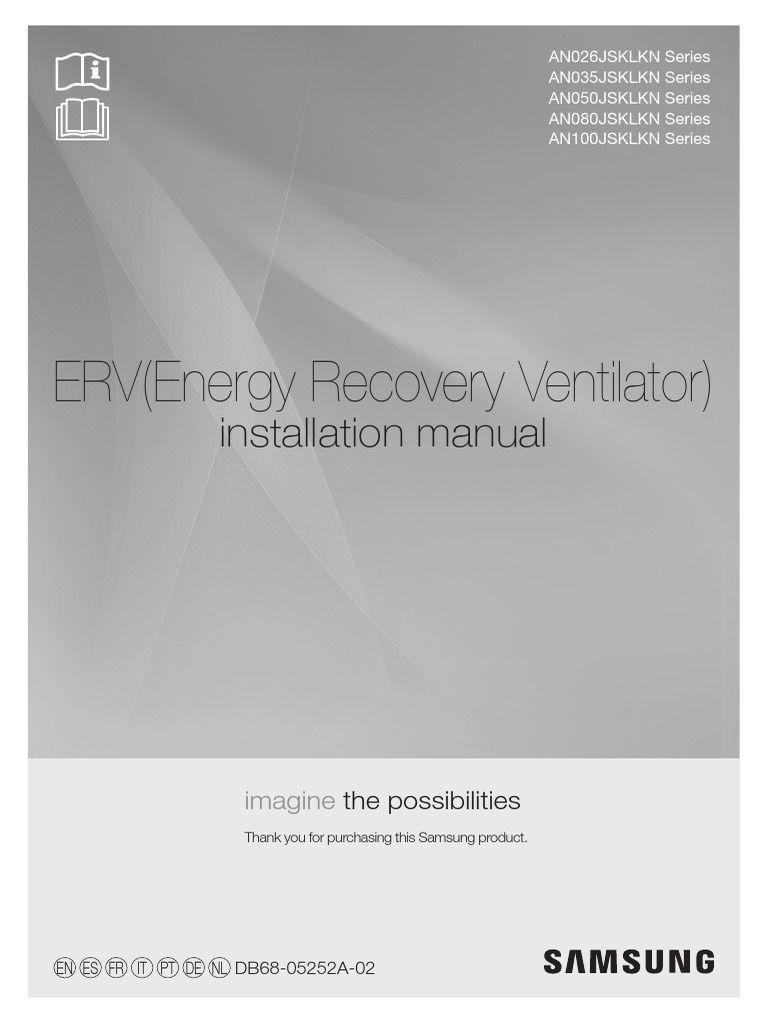 ERV ANxxxJSKLKN Series - Installation Manual | PDF | Electrical ...