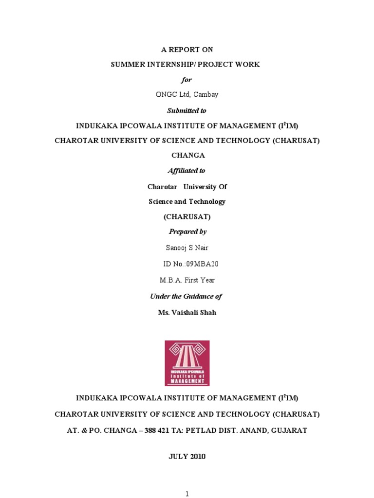 ONGC LTD, Cambay | PDF | Enterprise Resource Planning | Business