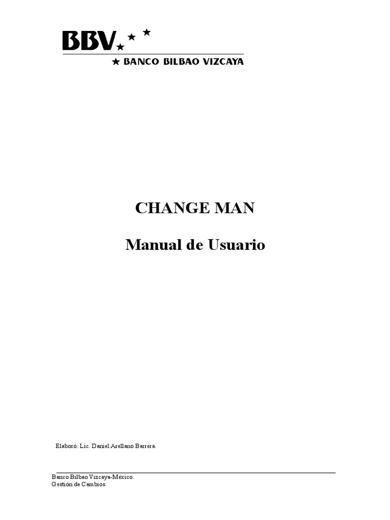 Manual Changeman | PDF | Proceso de desarrollo de software | Ingeniería ...
