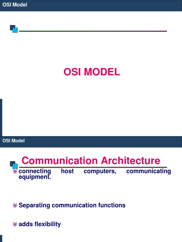 OSI Model | PDF | Osi Model | Internet Protocol Suite