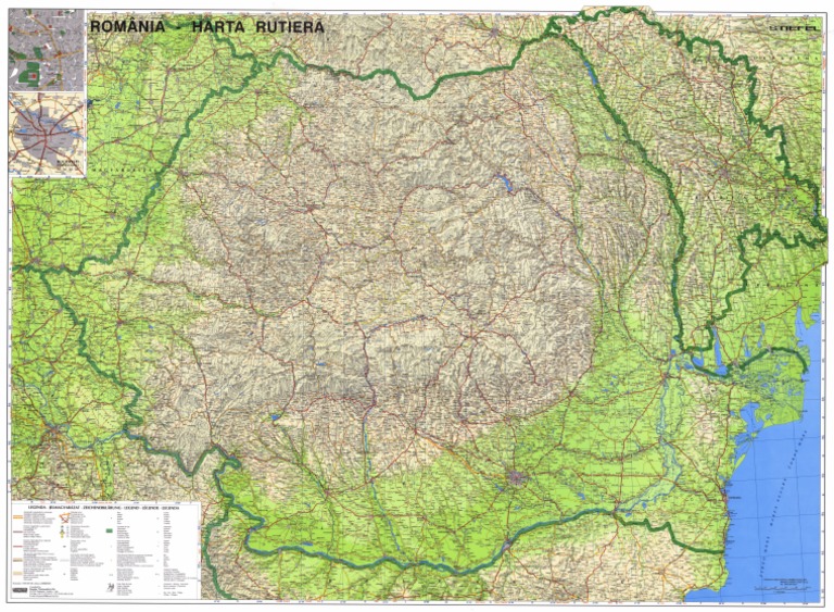 Romania - Harta Rutiera PDF | PDF