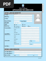 Application For Admission To Undergraduate Programme PDF | PDF ...