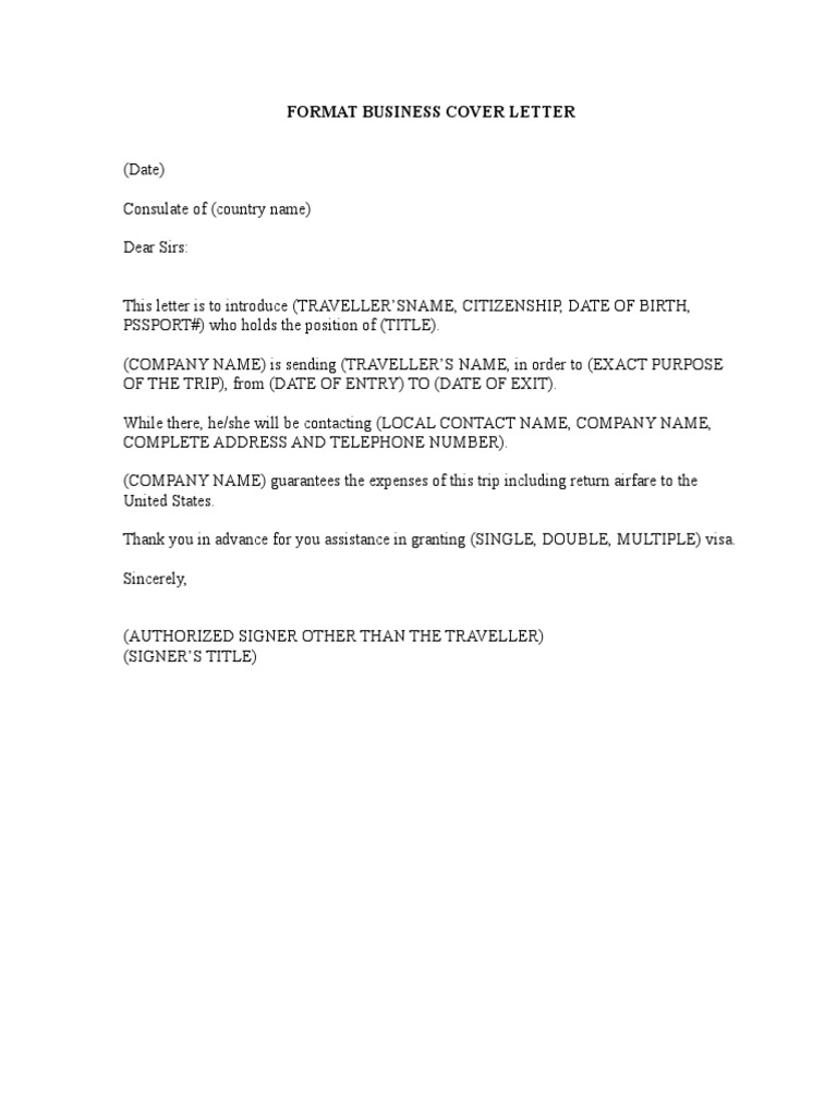191 Business Cover Letter | PDF
