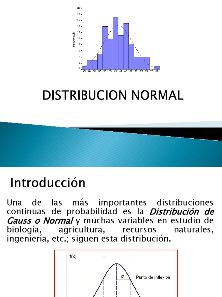 Distribucion Normal y Normal Estandar | PDF | Distribución normal ...