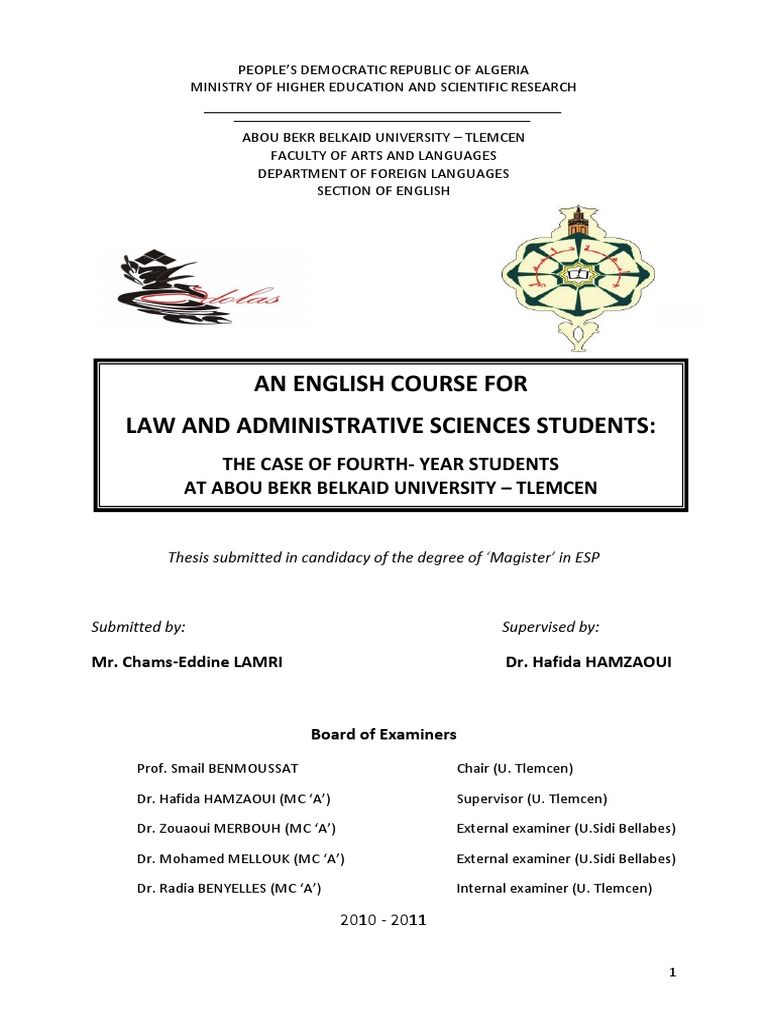 A Course For Law Students Pdf Language Education Linguistics