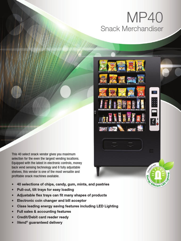 Snack Vending Machines Gens40vm | PDF | Vending Machine | Debit Card
