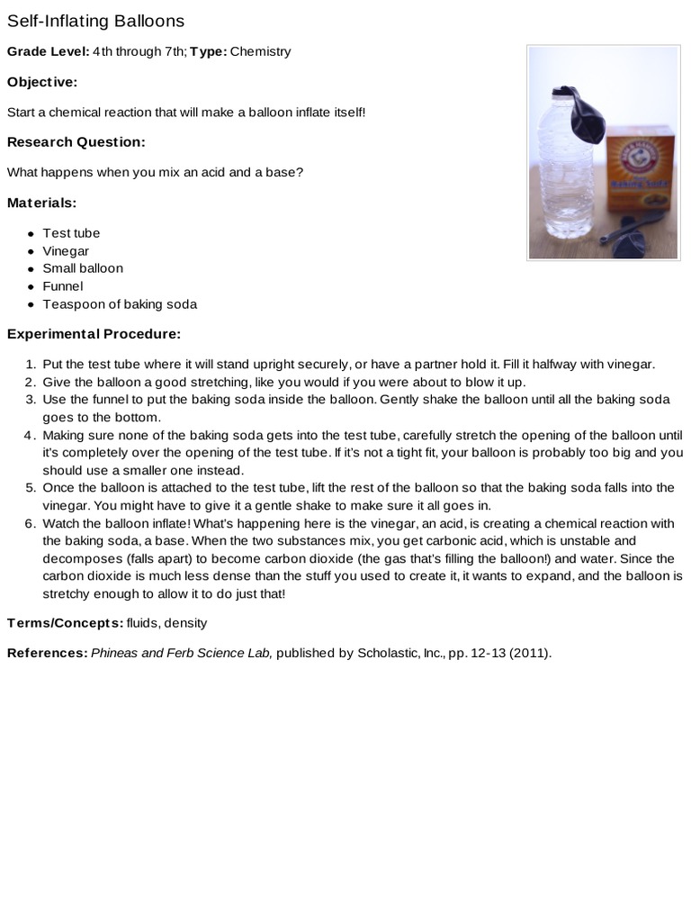 Self Inflating Balloon | PDF