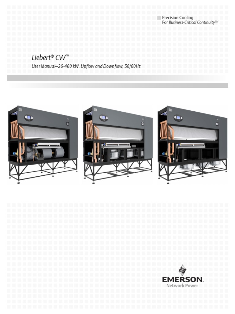 Liebert CW - User Manual | PDF | Duct (Flow) | Building Technology
