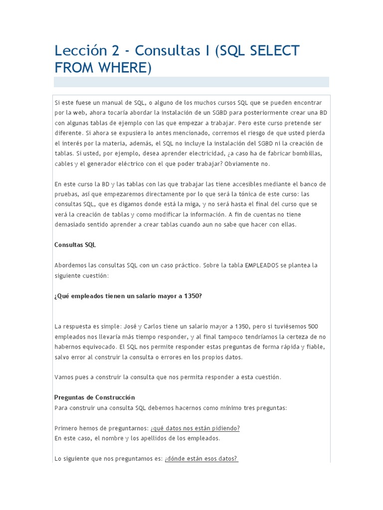 Consultas de Sqlite | PDF | SQL | Tabla (base de datos)