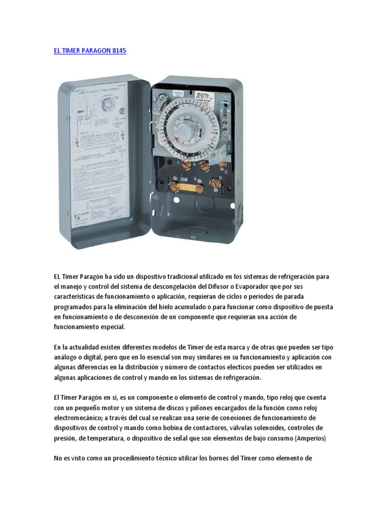 Timer Paragon PDF | PDF