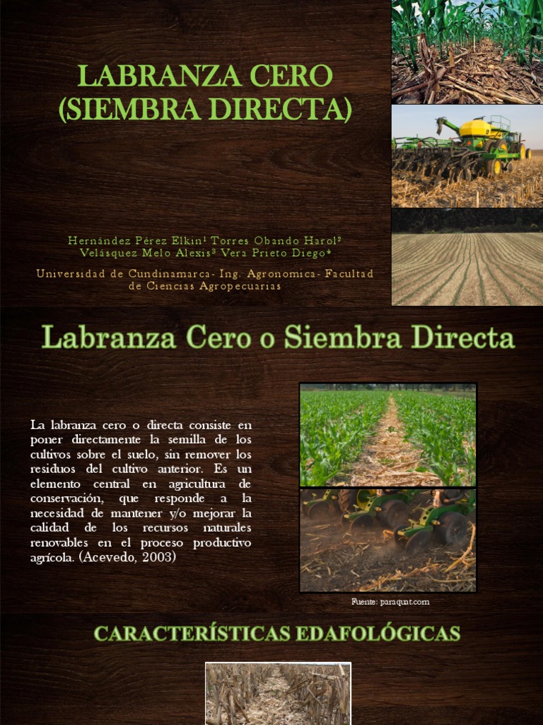 Labranza Cero (Siembra Directa) Exposicion | Agricultura | Suelo