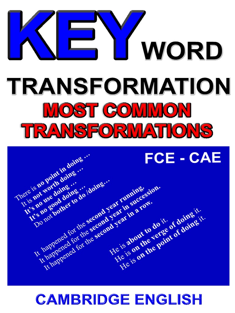 Key Vocabulary for Transformations | PDF | Phrase | Linguistics