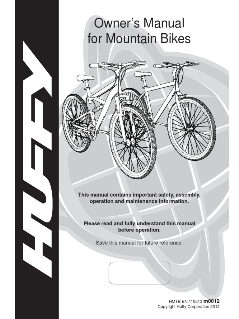 Owner’s Manual for Mountain Bikes
