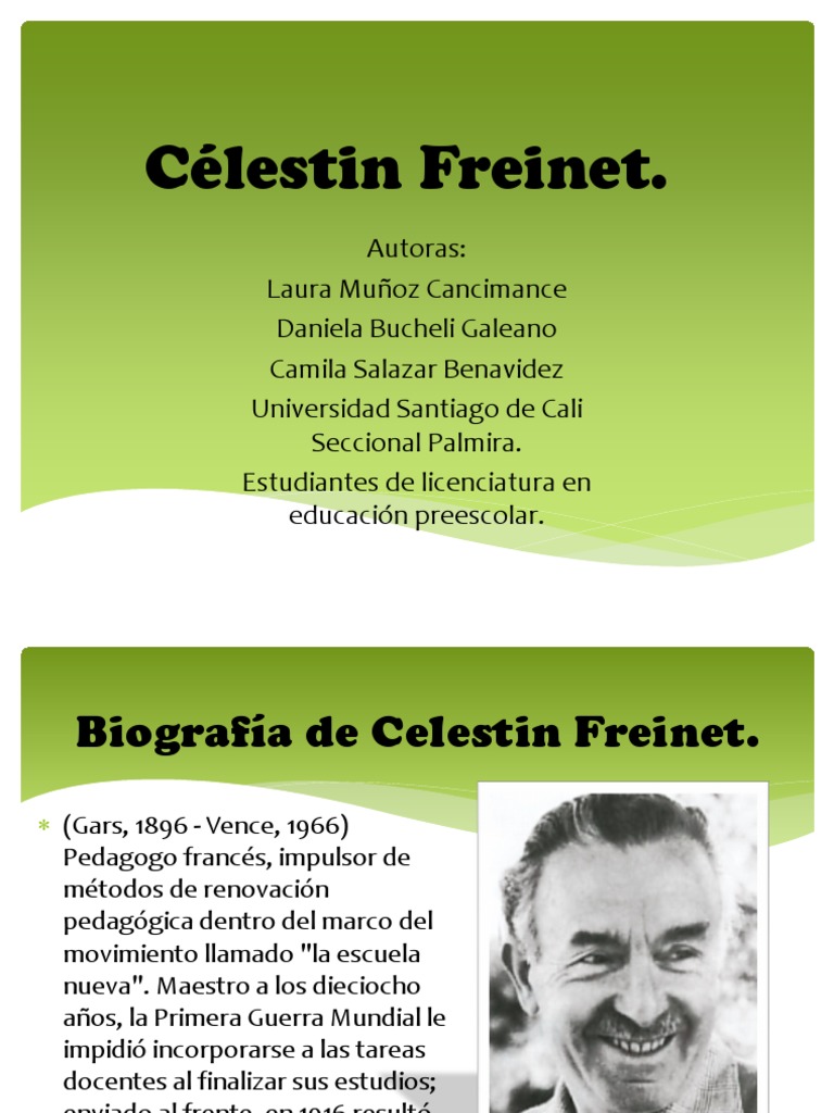Célestin Freinet Laura | PDF | Modificación de comportamiento | Aprendizaje