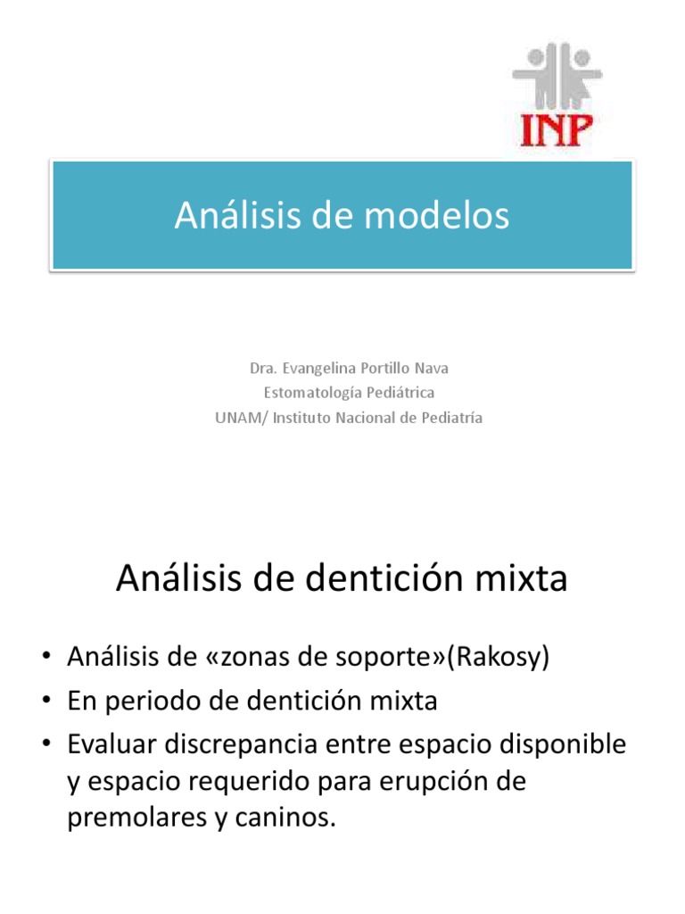 Anlisis de Modelos Moyers | PDF | Diente | Rasgos faciales