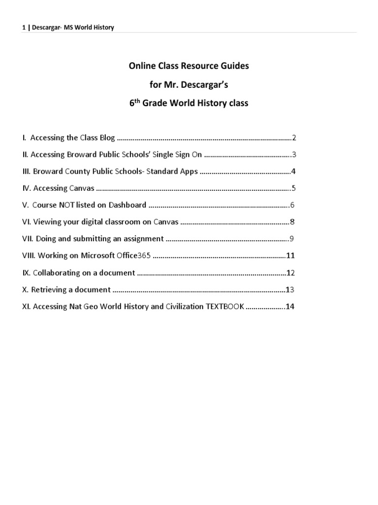 Online Class Resource Guides For MR | Download Free PDF | Microsoft ...