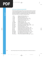 WTW Primary Spelling Inventory Sheet | PDF | Orthography | Linguistics
