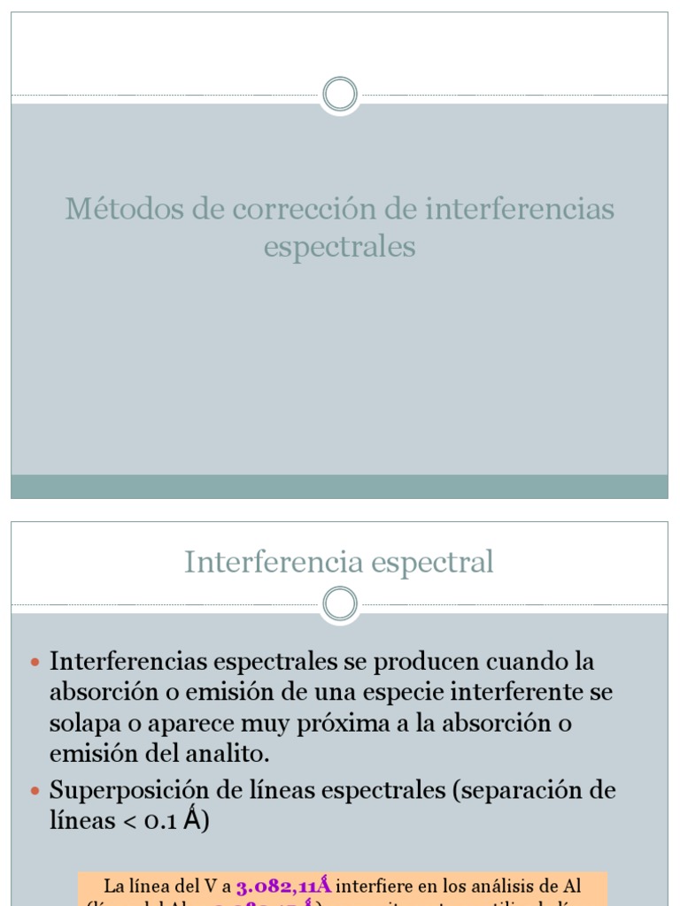 Interferencias Espectrales | PDF | Línea espectral | Polarización (ondas)