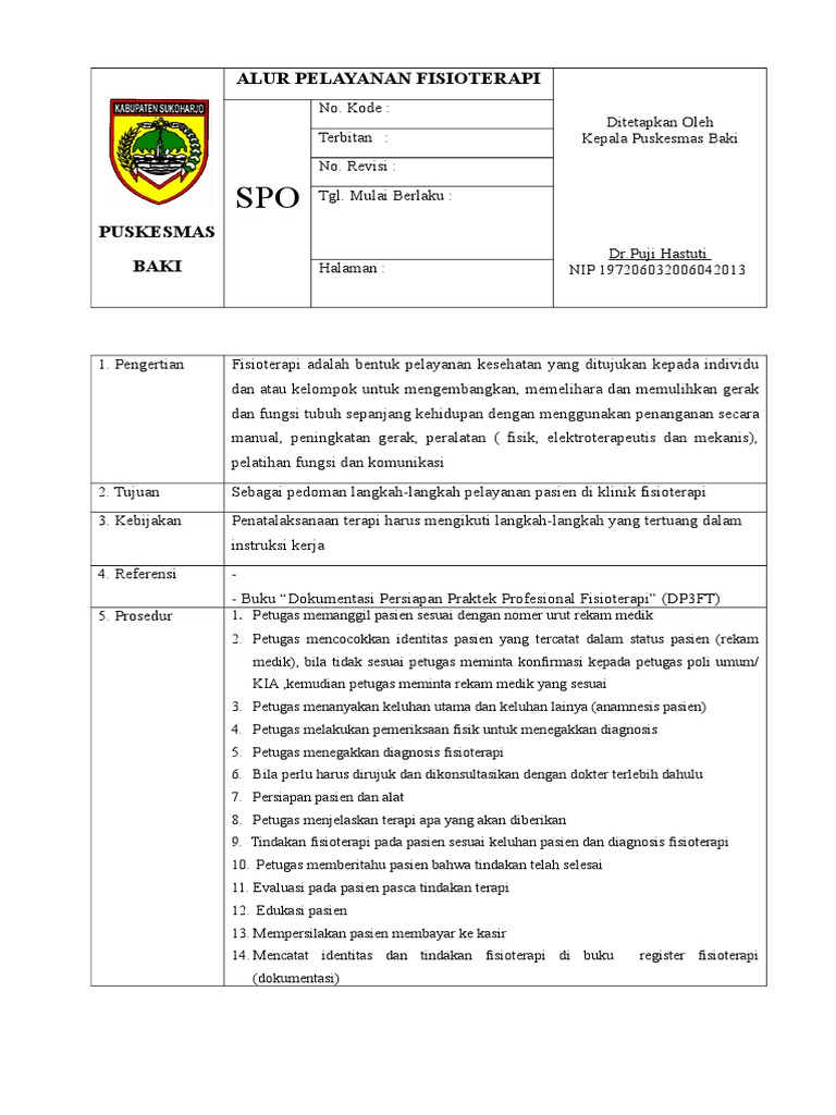 sop fisioterapi