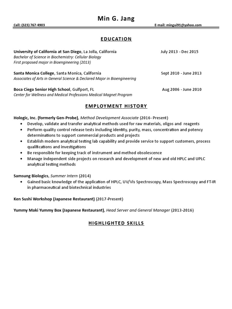 Resume 2017 | High Performance Liquid Chromatography | Earth & Life ...