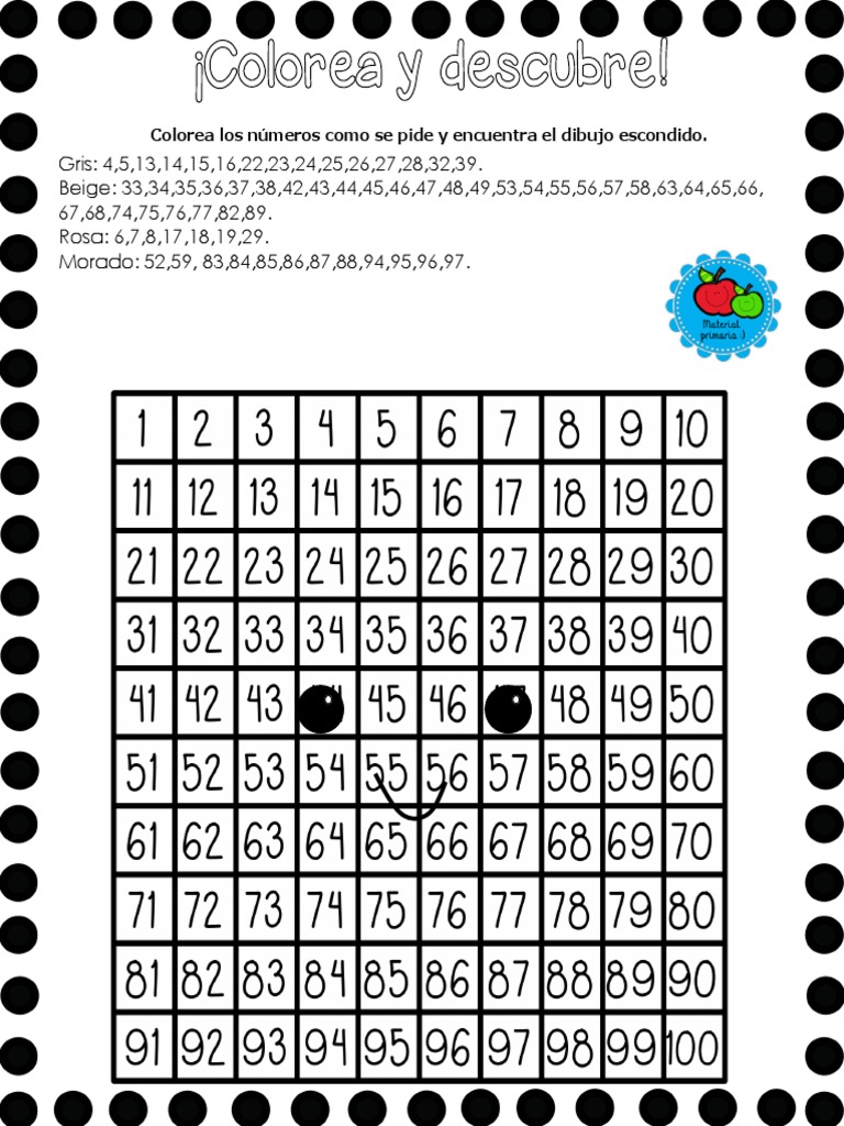 Colorea y encuentra el dibujo escondido | PDF