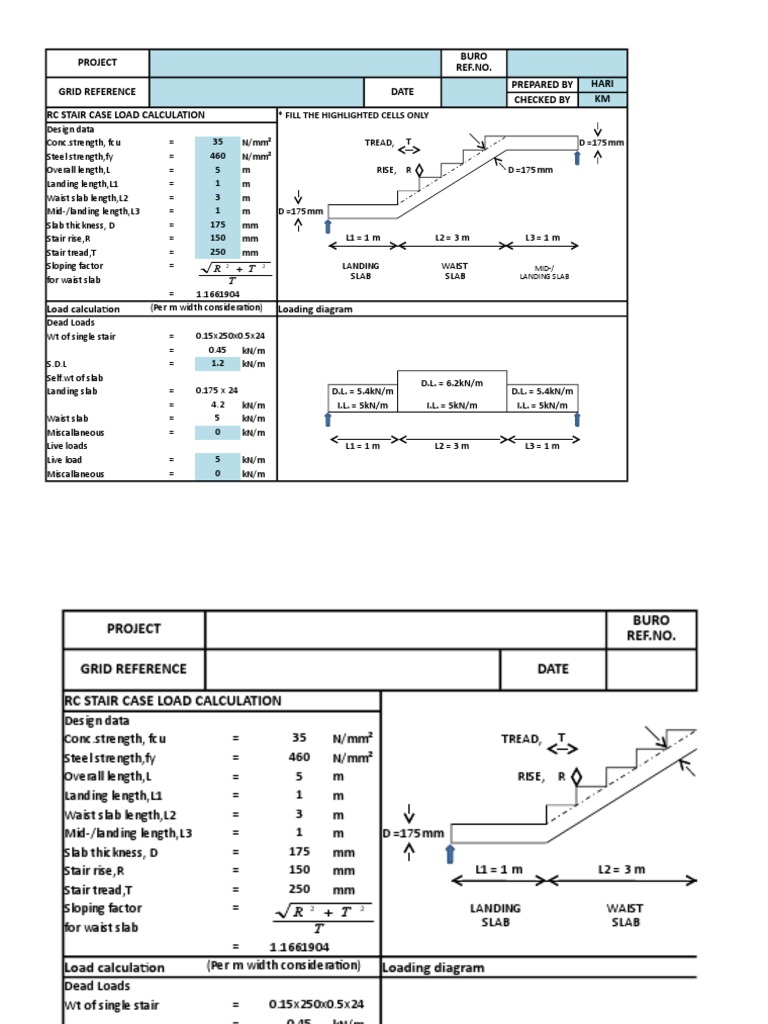 Staircase Load Calculator | Stairs | Structural Engineering