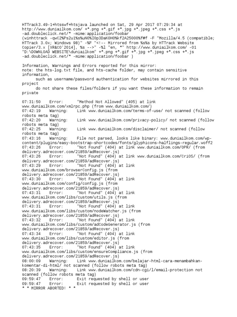 Hts Log | PDF | Cache (Computing) | Computer File