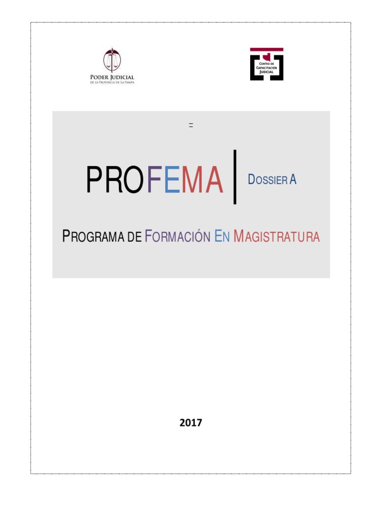 Programa de Formación en Magistratura | PDF | Caso de ley | Sentencia (Ley)