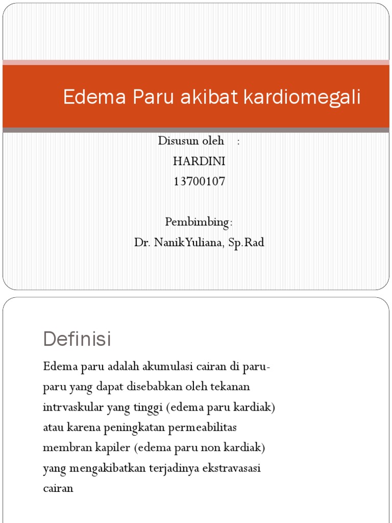 Radiologi Edema Paru | PDF