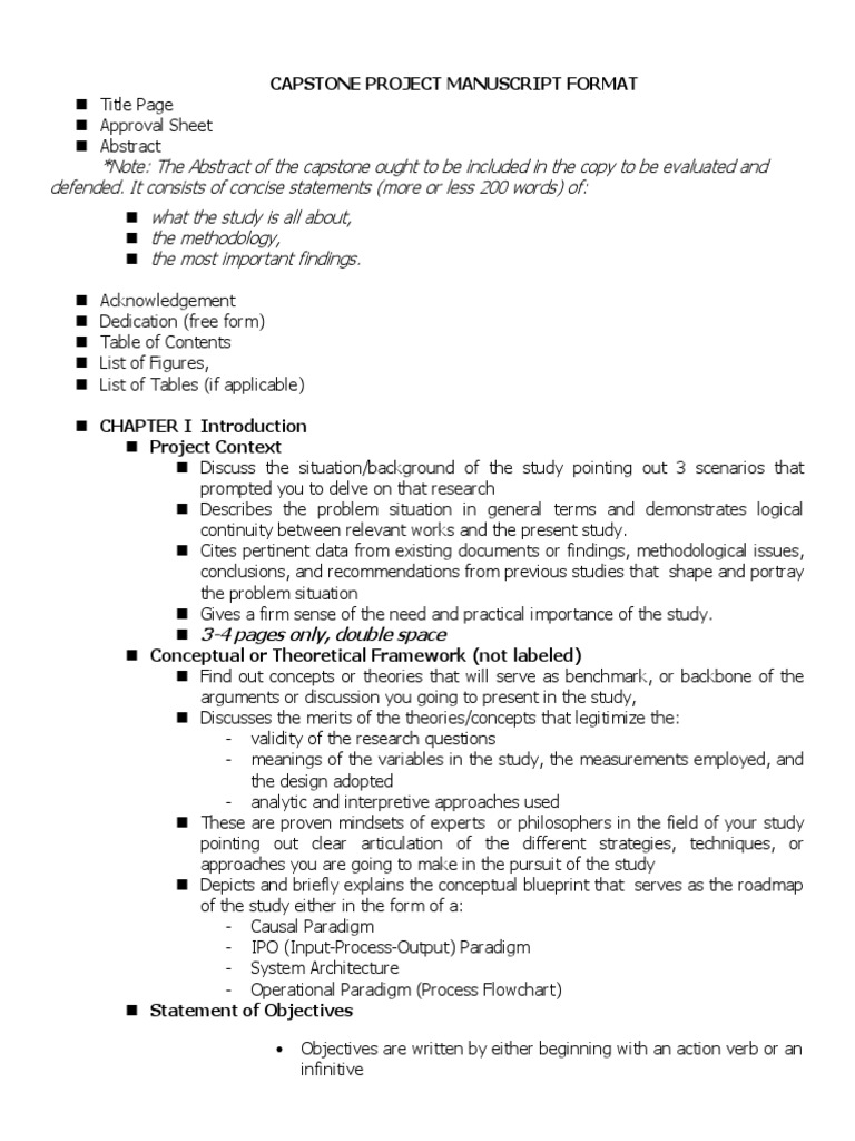 Capstone Manuscript | Theory | Concept