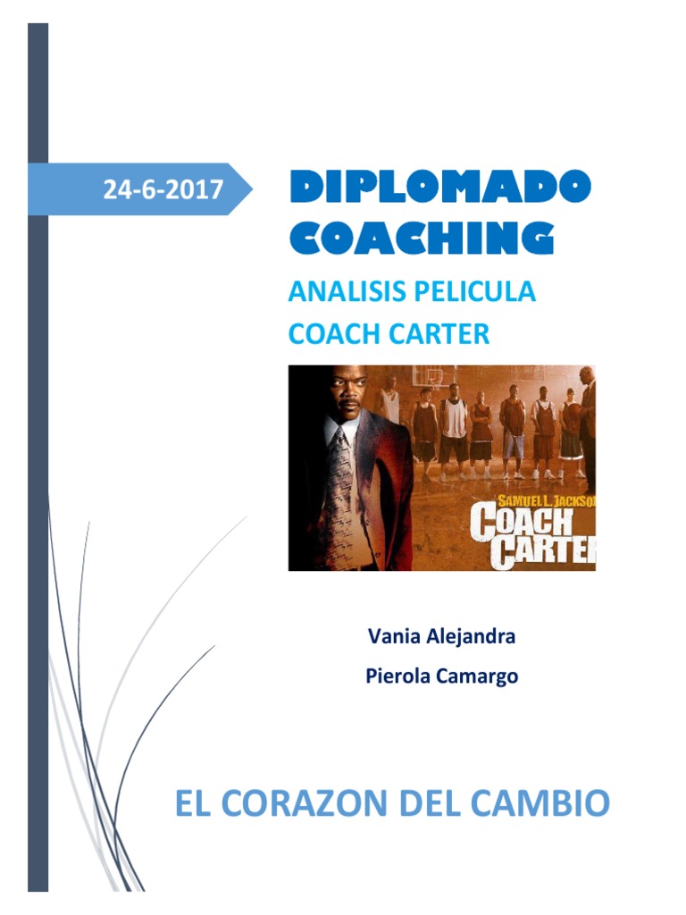 Coach Carter | PDF | Toma de decisiones | Liderazgo
