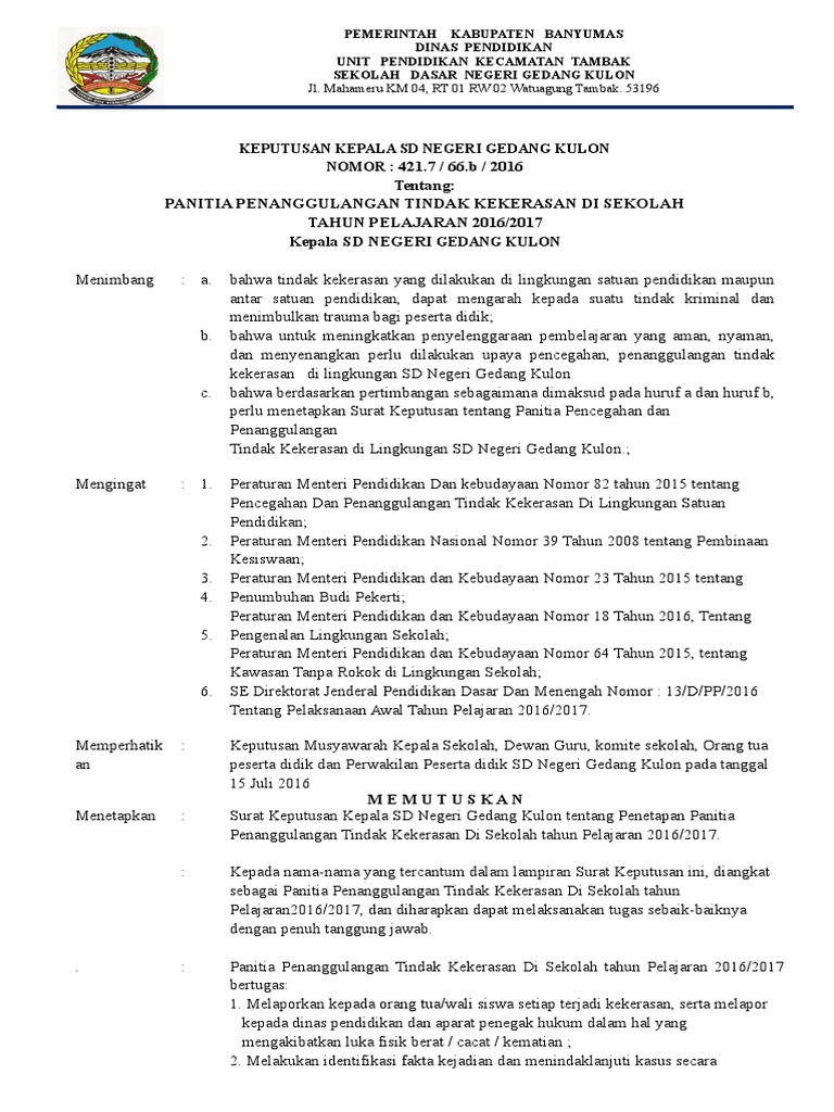 SK Sekolah Aman | PDF