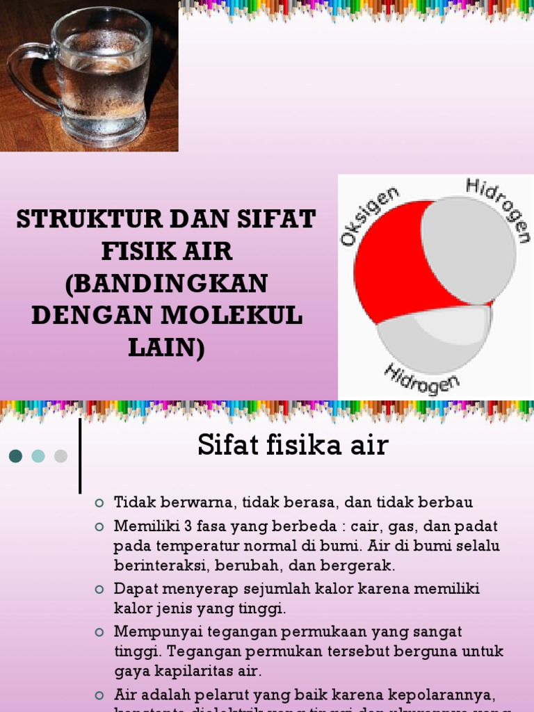 Struktur Air Dan Sifat Fisik Air | PDF