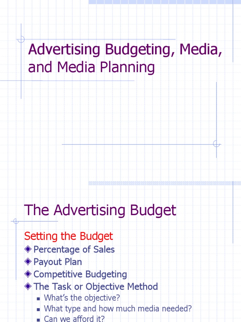 Advertising Budgeting, Media, and Media Planning | PDF | Advertising ...
